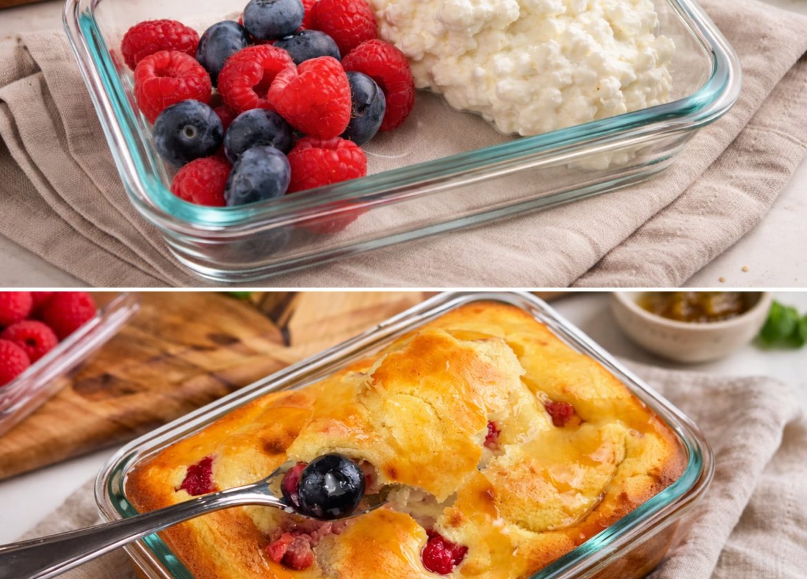 Healthy Baked Berry Cottage Cheese Cake – Simple Food